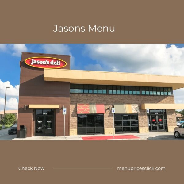 Jason's Menu - Soups, Salads, Pastas, Gluten-Sensitive 2024