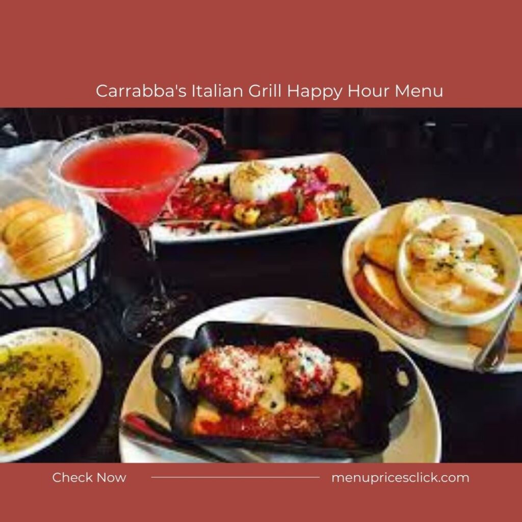 Carrabba's Italian Grill Happy Hour Menu - Updated Prices